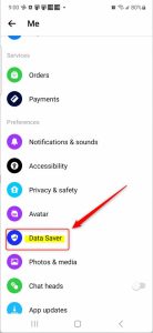 How to Enable Data Saver in Messenger App - Geek Rewind
