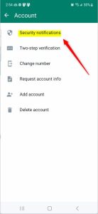 How to Turn On/Off WhatsApp Security Notifications - Geek Rewind