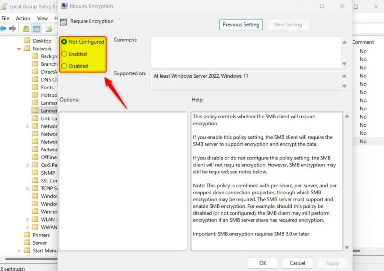 How to Enable or Disable Require SMB Encryption in Windows 11 - Geek Rewind