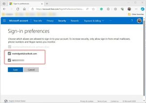 Manage Microsoft Account Aliases: Enable or Disable Easily - Geek Rewind