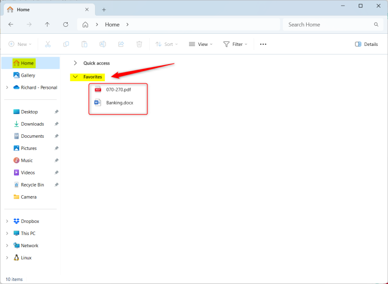 How to Manage Favorites in Windows 11 File Explorer - Geek Rewind