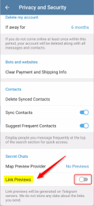 How to Manage Link Previews in Telegram - Geek Rewind