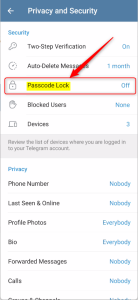 How to Enable Passcode Lock in Telegram - Geek Rewind