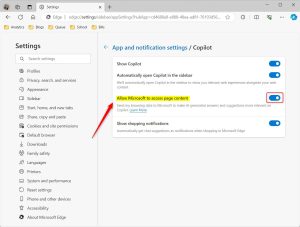 Enable Copilot Data Access in Microsoft Edge - Geek Rewind