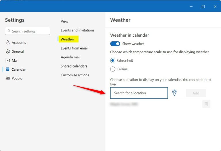 How to Display Weather in Outlook Calendar on Windows 11 - Geek Rewind