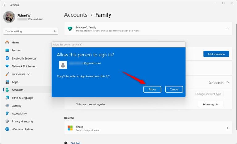 Manage Microsoft Family Safety Accounts on Windows 11 - Geek Rewind