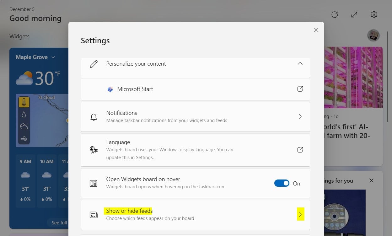 Customize Your Windows 11 Widgets Board Feeds - Geek Rewind