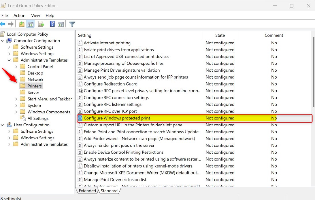 How to Enable Windows Protected Print Mode in Windows 11 - Geek Rewind