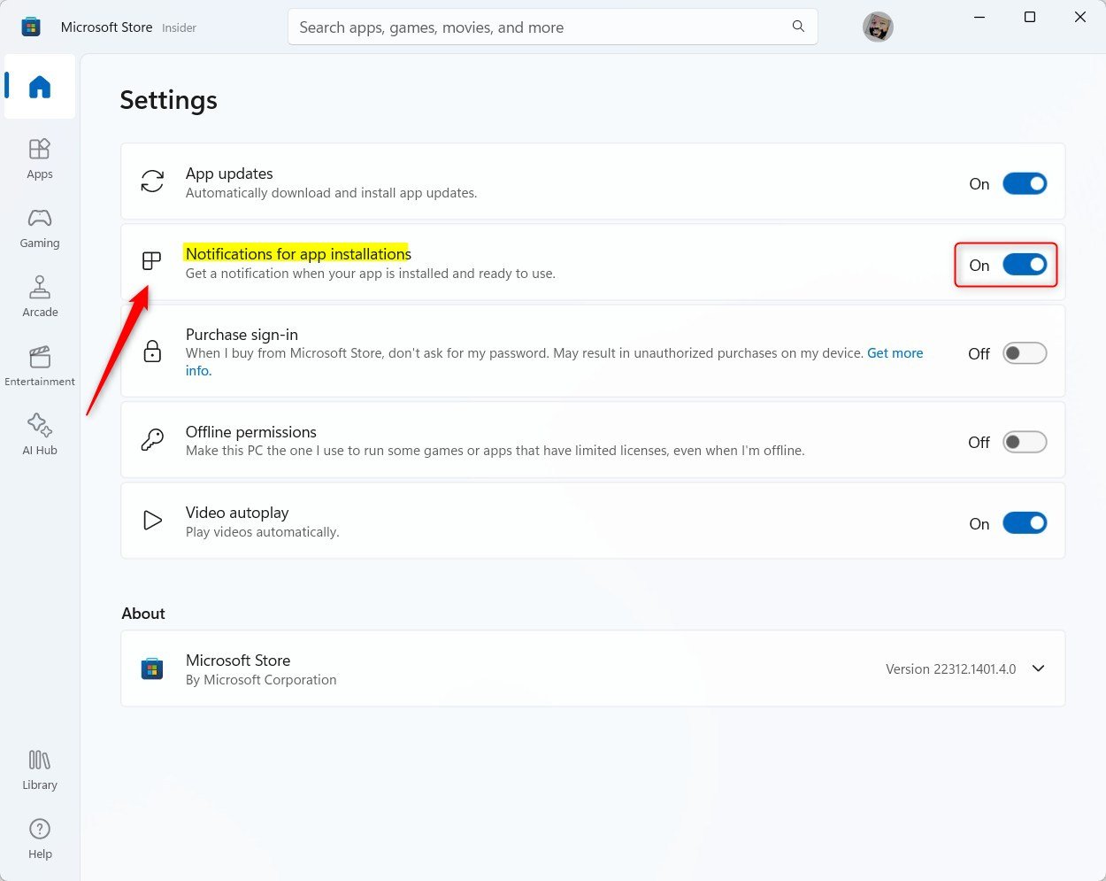 Enable or Disable Microsoft Store Notifications on Windows 11 - Geek Rewind