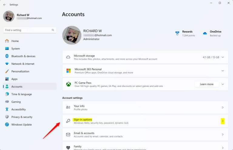 Enable Windows Hello Sign-In for Microsoft Accounts in Windows 11 - Geek Rewind