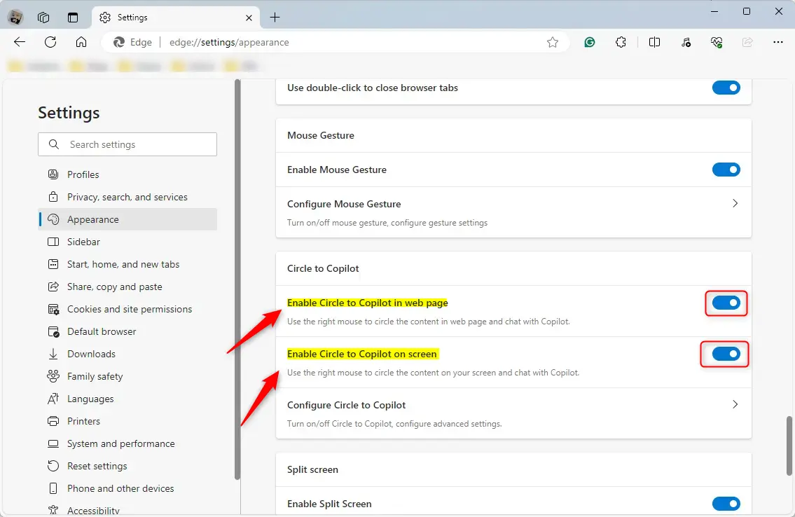 How to Enable Circle to Copilot in Microsoft Edge - Geek Rewind