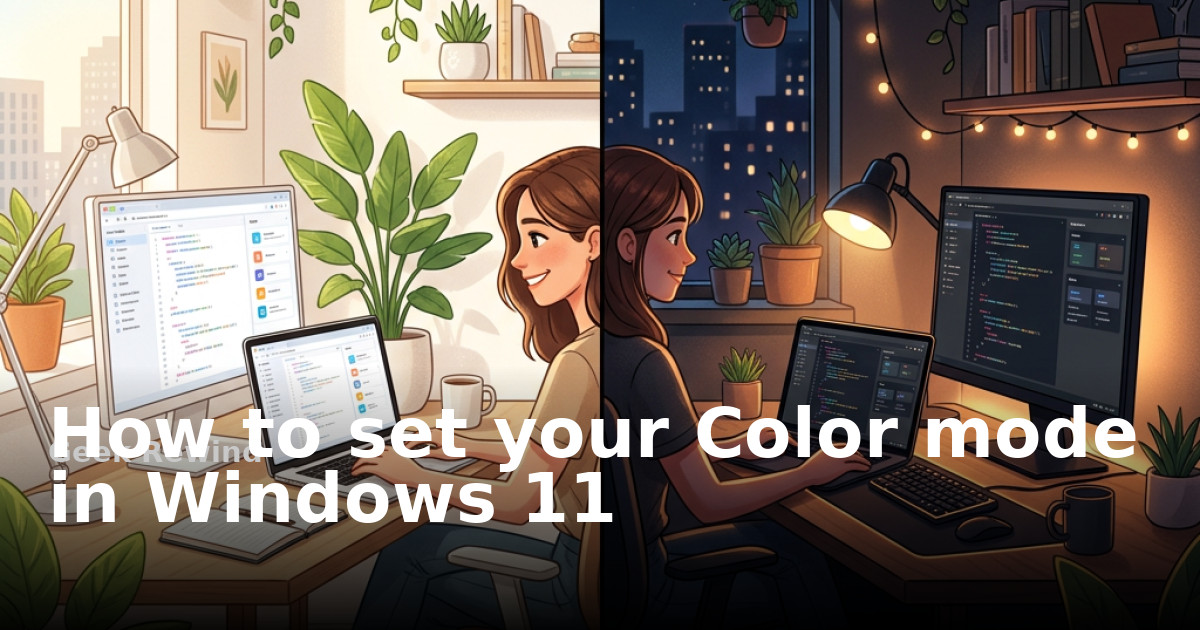 How to set your Color mode in Windows 11 | Geek Rewind