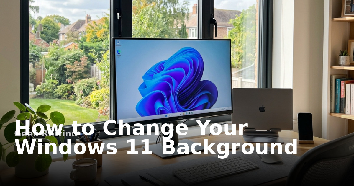 How to Change Your Windows 11 Background | Geek Rewind