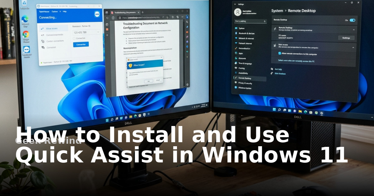 How to Install and Use Quick Assist in Windows 11 | Geek Rewind