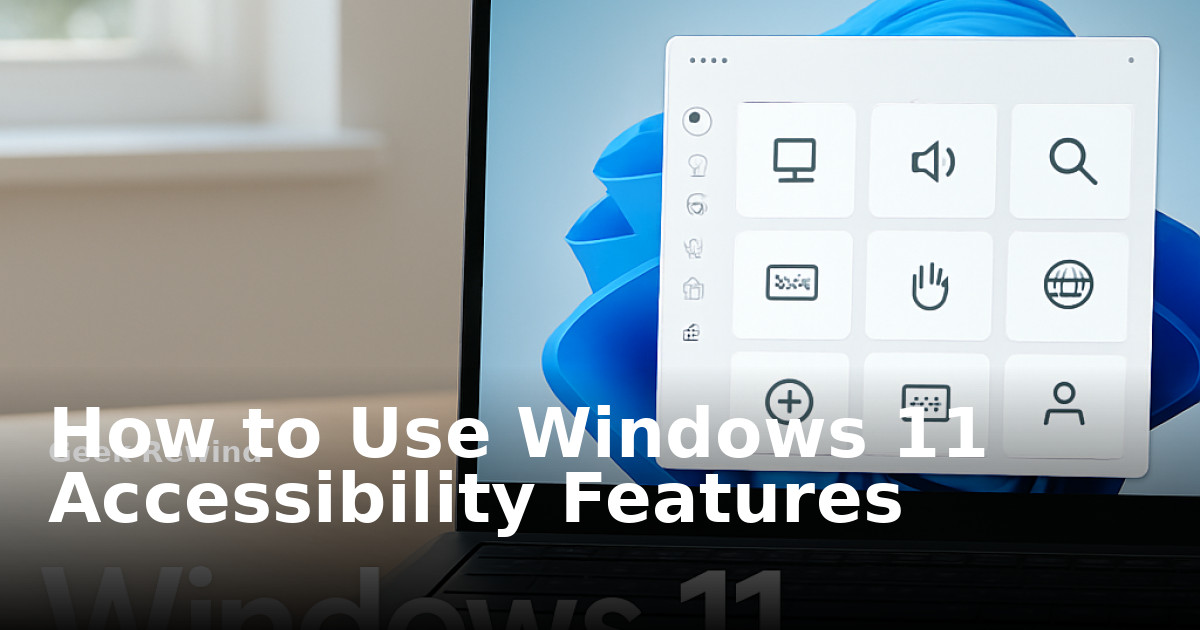 How to Use Windows 11 Accessibility Features | Geek Rewind
