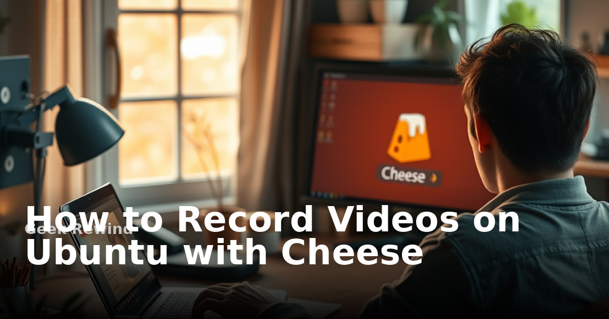 How to Record Videos on Ubuntu with Cheese | Geek Rewind