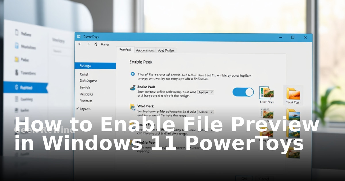 How to Enable File Preview in Windows 11 PowerToys | Geek Rewind