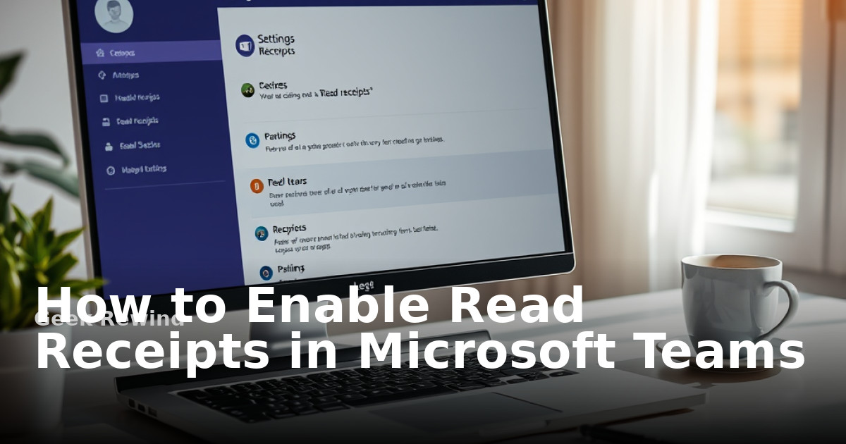 How to Enable Read Receipts in Microsoft Teams | Geek Rewind