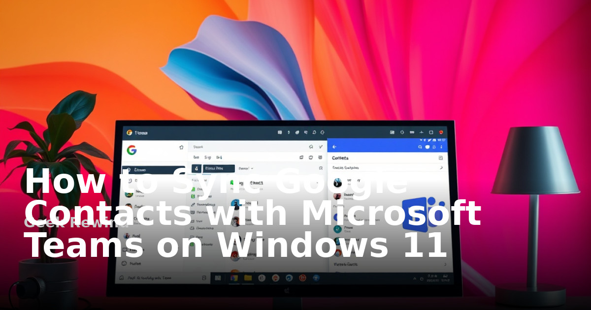 How to Sync Google Contacts with Microsoft Teams on Windows 11 | Geek ...