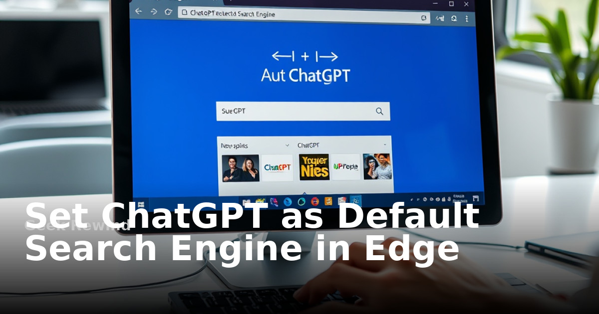 Set ChatGPT as Default Search Engine in Edge | Geek Rewind