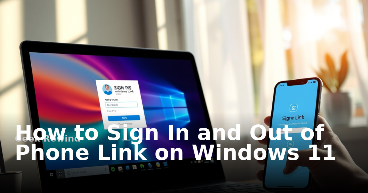 How to Sign In and Out of Phone Link on Windows 11 | Geek Rewind