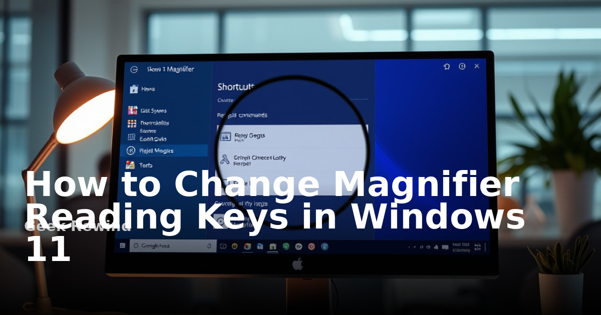 How to Change Magnifier Reading Keys in Windows 11 | Geek Rewind