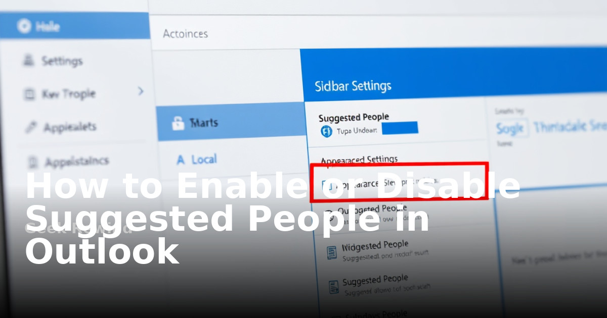 How to Enable or Disable Suggested People in Outlook | Geek Rewind